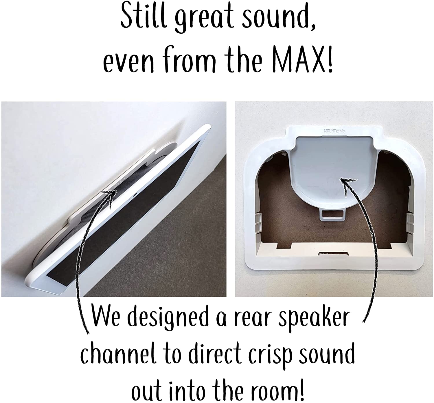 The Easy Built-in Mount for Google/Nest Hub MAX – Mount Genie