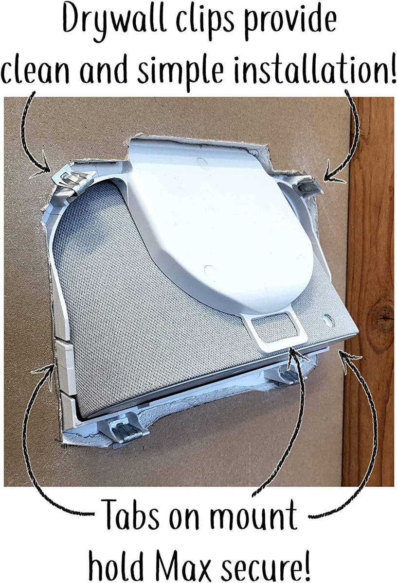 Mount Genie Simple Built-in Google Nest Hub MAX Wall Mount: The Perfec